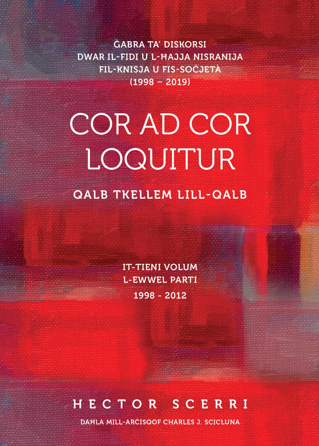 Cor ad Cor Loquitur Qalb tkellem lill-Qalb 2/I u 2/II - Horizons